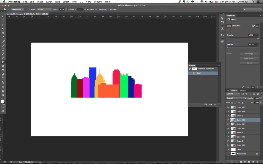 Pittsburgh Skyline Projection Mapping Tutorial – Projectile Objects